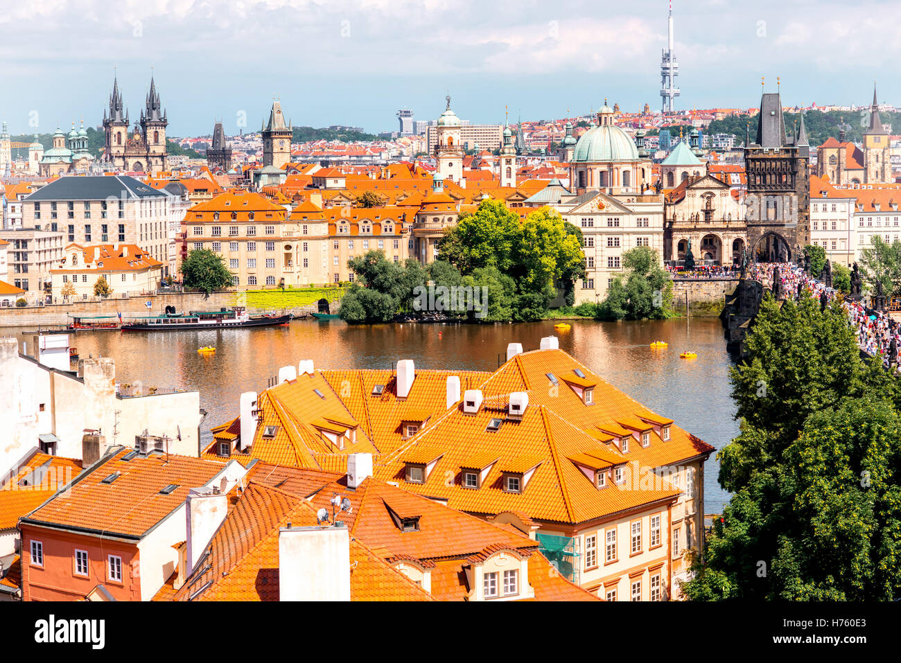 Prague cityscape view Stock Photo - Alamy