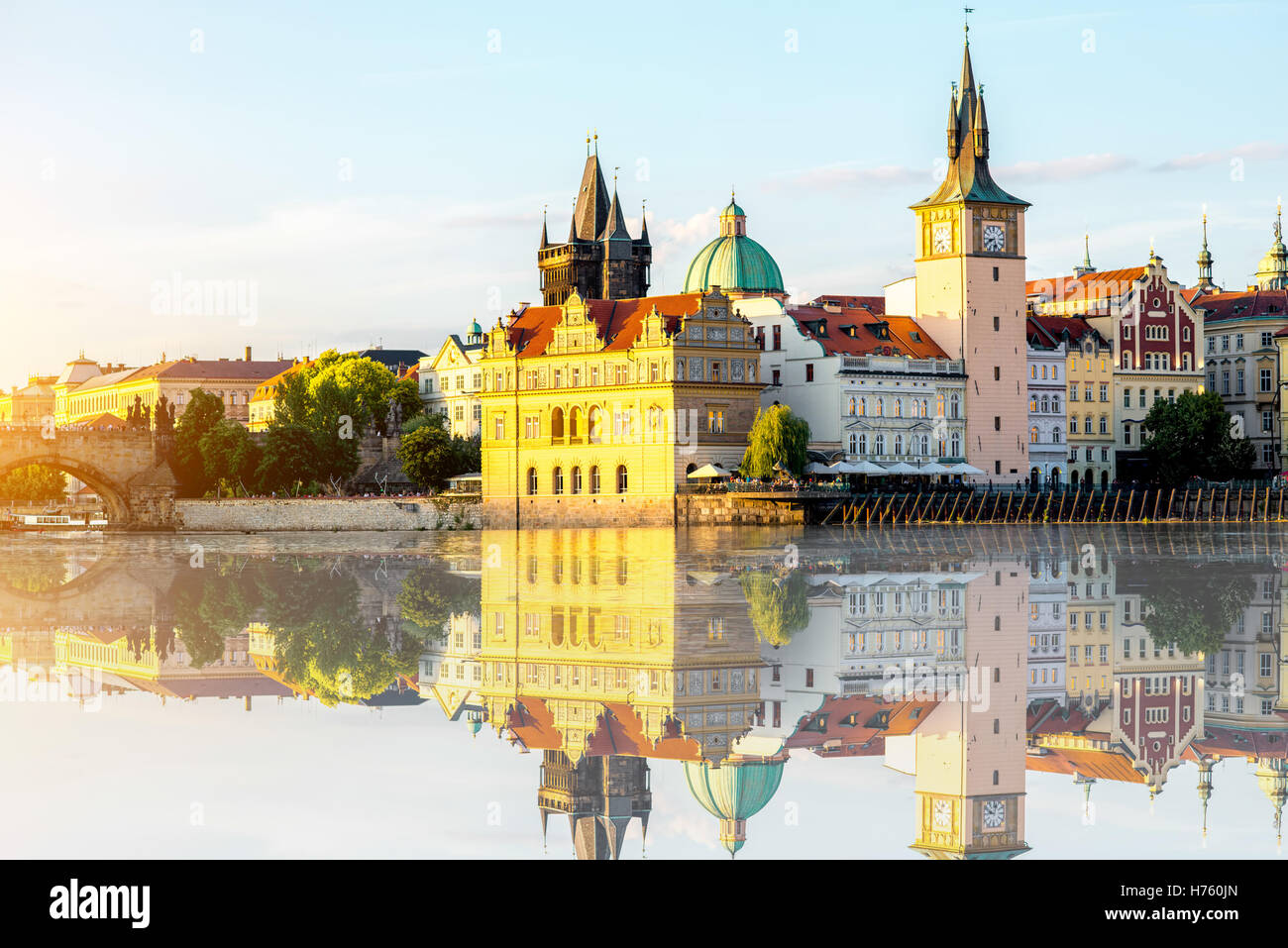 Prague vltava river mirror hi-res stock photography and images - Alamy