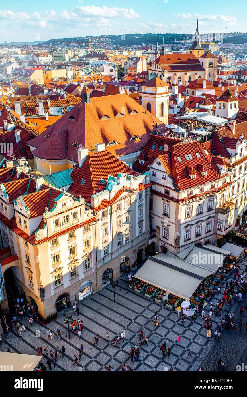 Prague cityscape view Stock Photo - Alamy