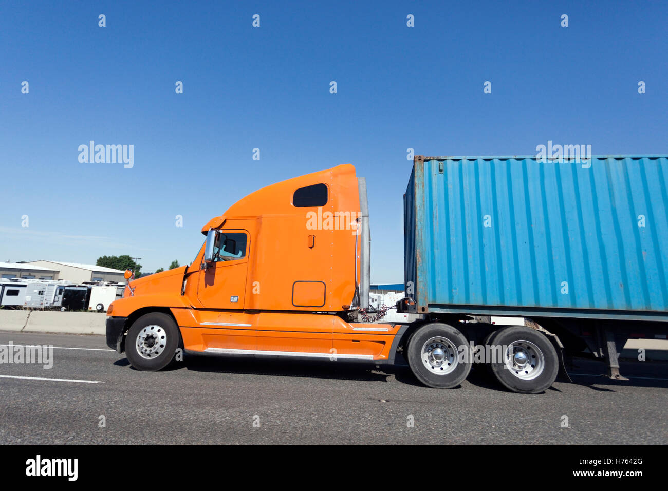 Semi trailer cab hi-res stock photography and images - Alamy