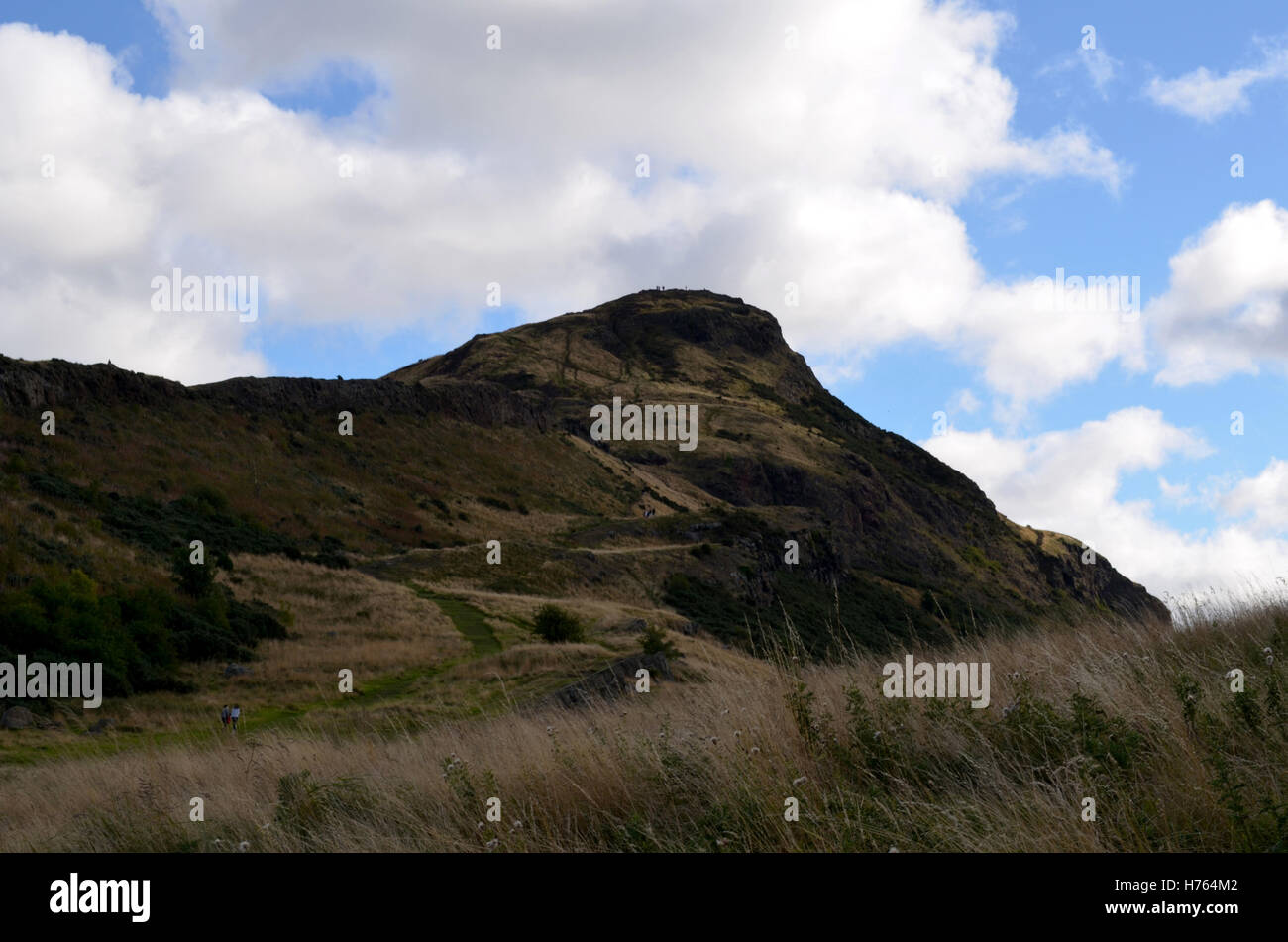 Arthur's seat hiking trails at the base of Edinburgh Scotland Stock ...