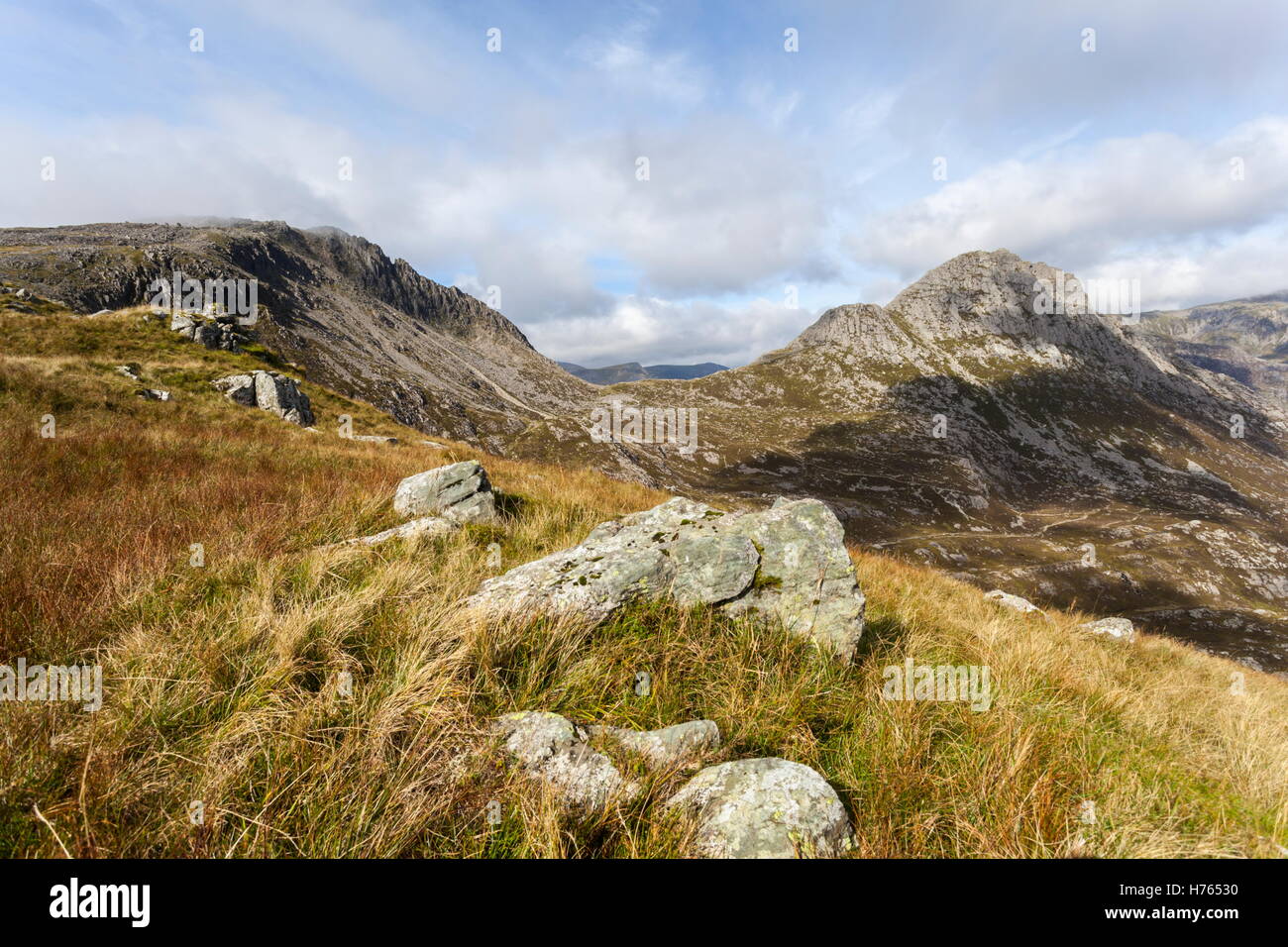 Tryfan and Bristly Ridge, Snowdonia Stock Photo - Alamy