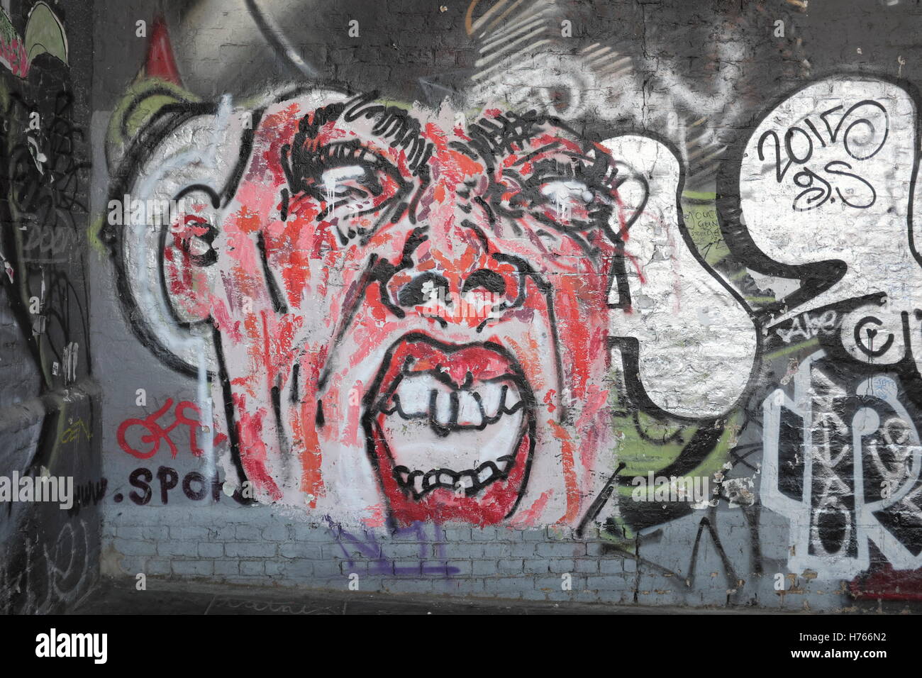 Distorted face hi-res stock photography and images - Alamy