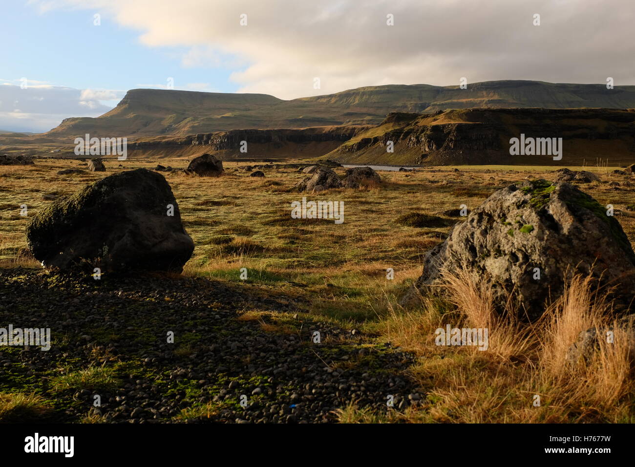 Iceland - power of nature, stunning landscape and simple living Stock ...