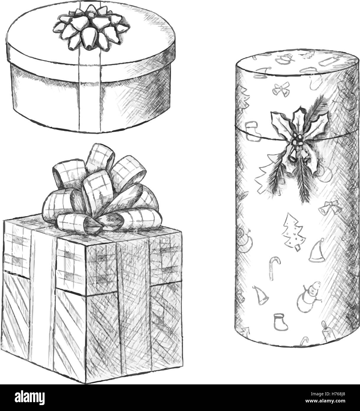 Retro christmas party Black and White Stock Photos & Images - Alamy