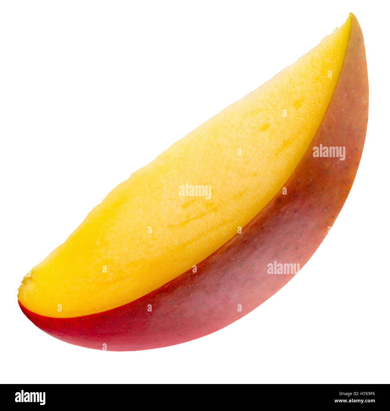 mango slice isolated on the white background Stock Photo - Alamy