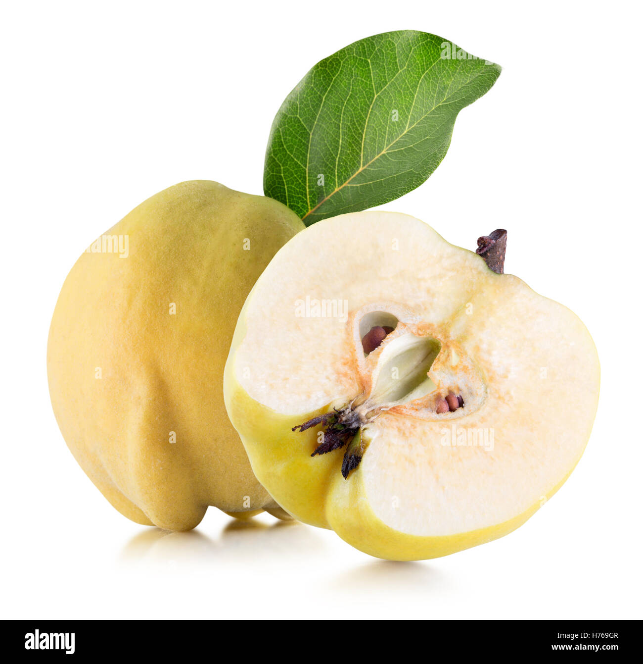 quince isolated on the white background Stock Photo - Alamy