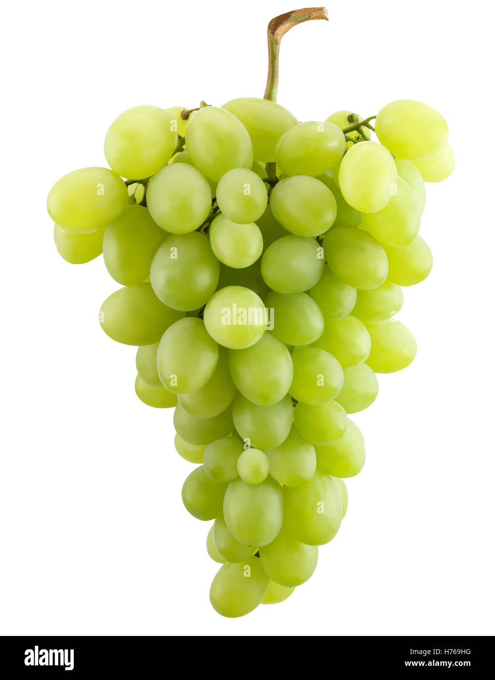 green grapes isolated on the white background Stock Photo - Alamy