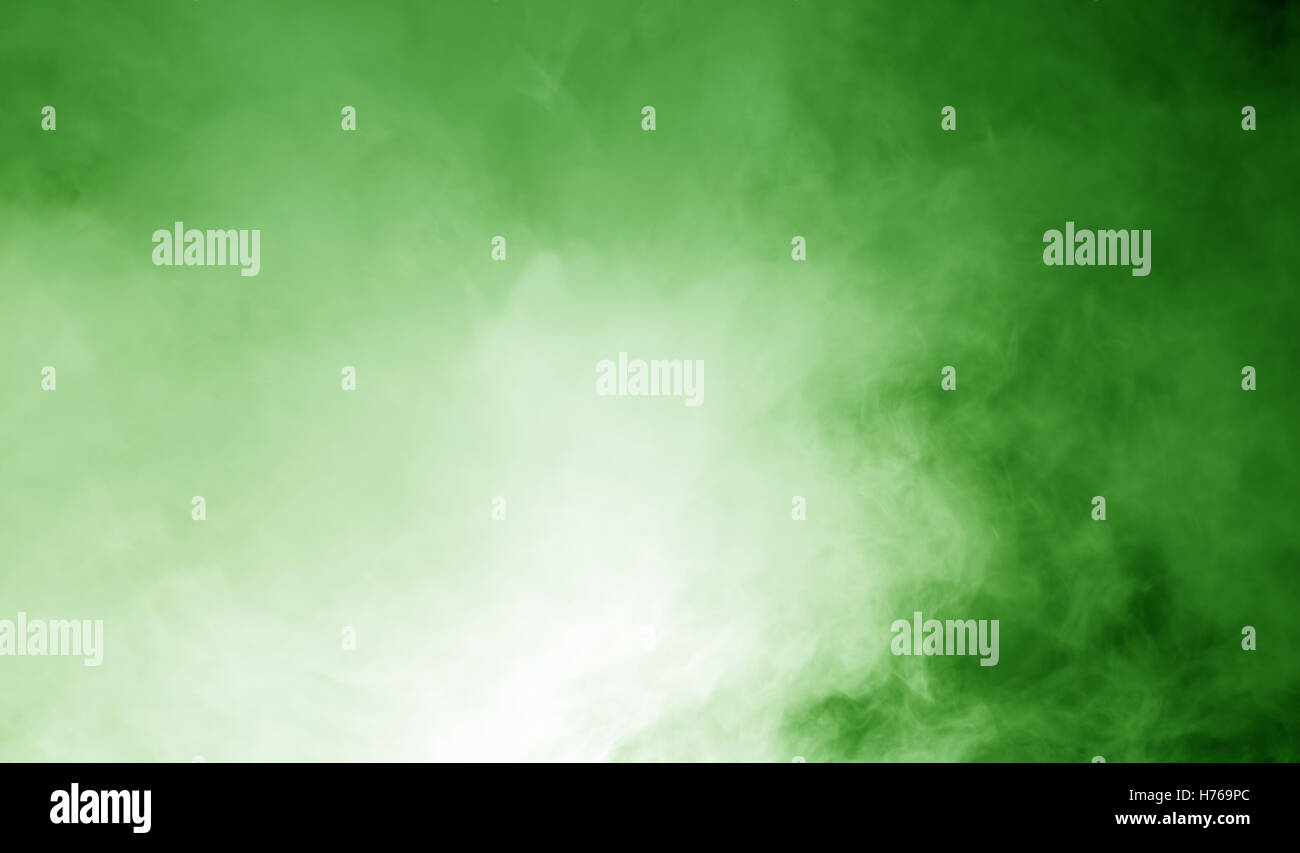 steam on the green background Stock Photo - Alamy