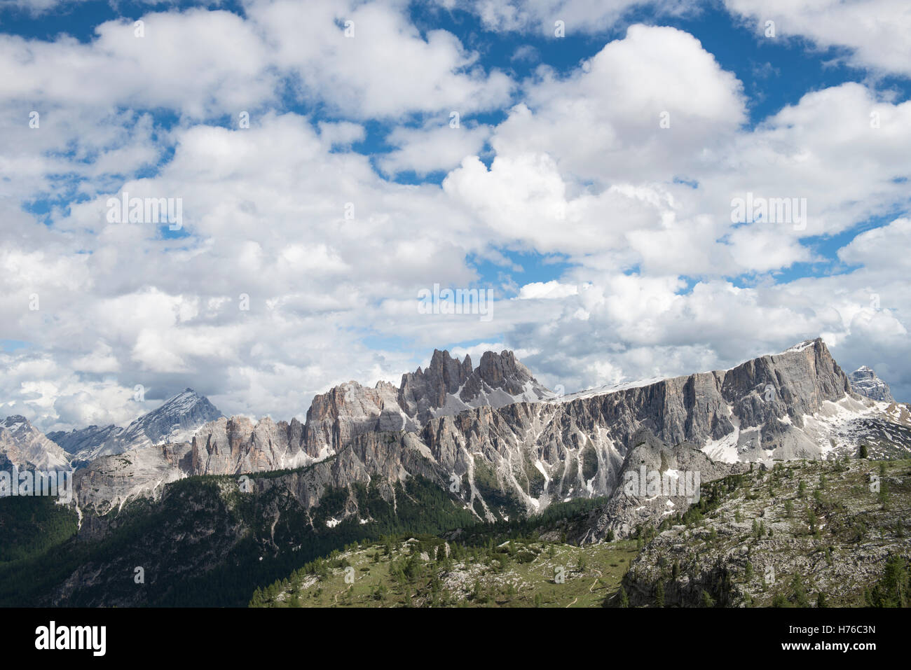 Croda del Lago mountina area in the Dolomites, Italy Stock Photo - Alamy