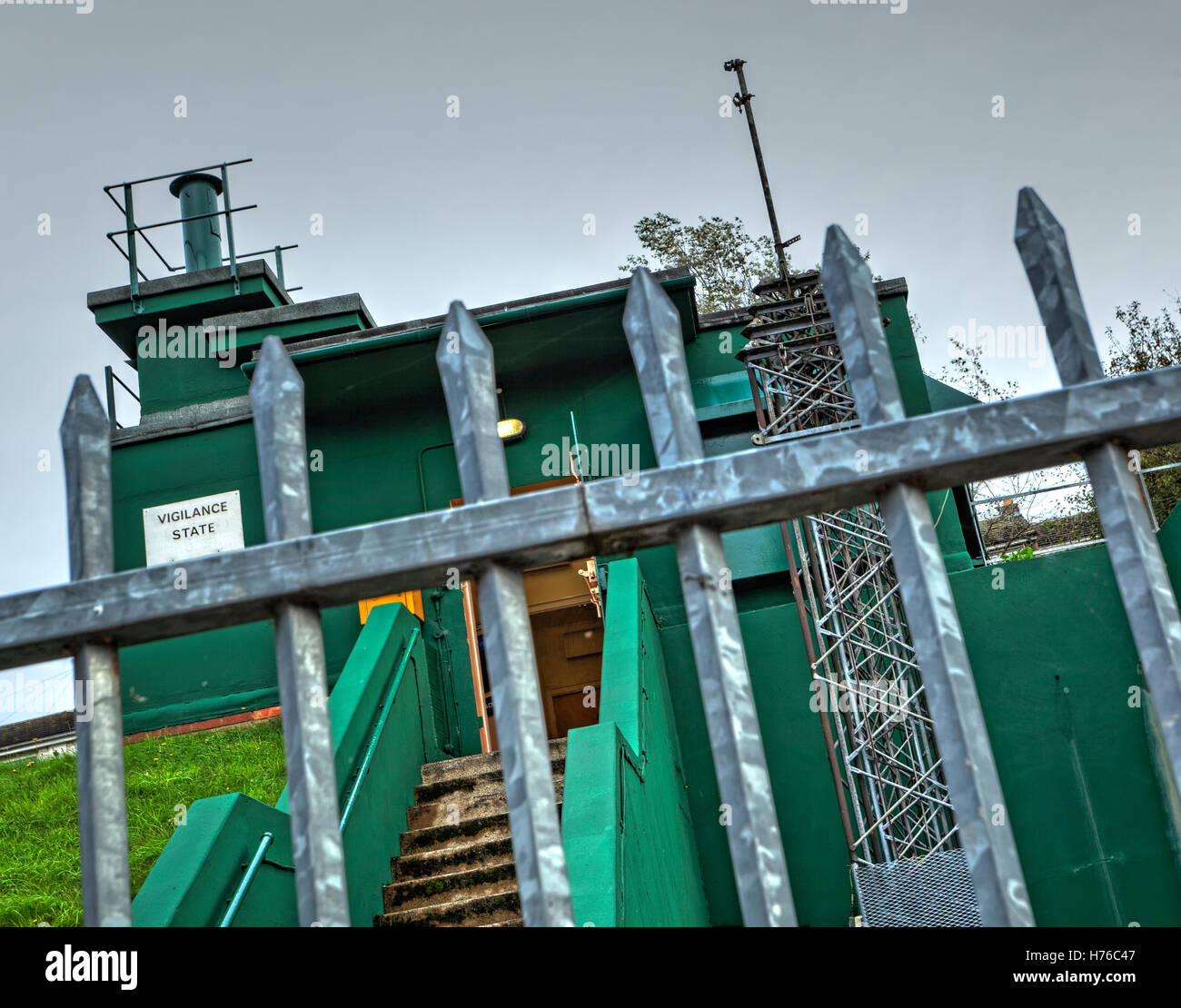 Abandoned cold war nuclear bunker, urban exploration, hdr Stock Photo ...