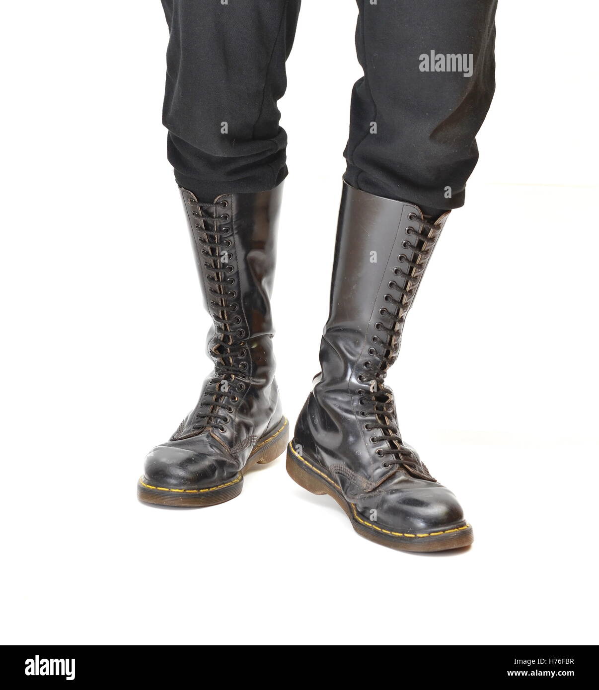 Black knee boots hi-res stock photography and images - Alamy