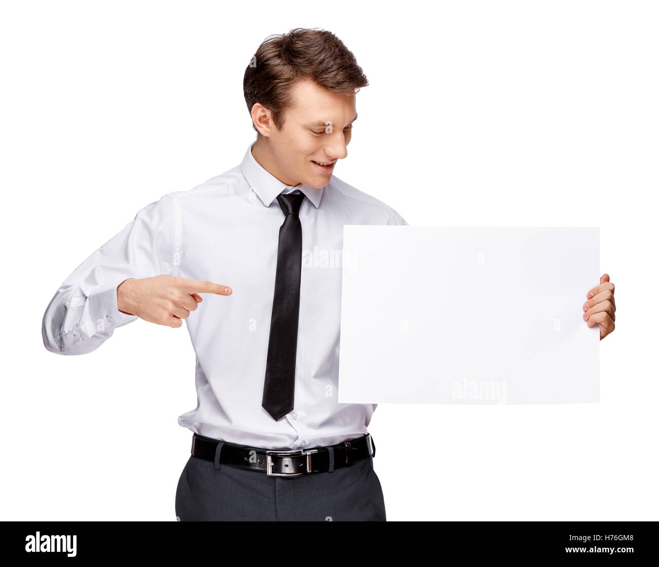 Handsome stylish businessman on white background Stock Photo - Alamy