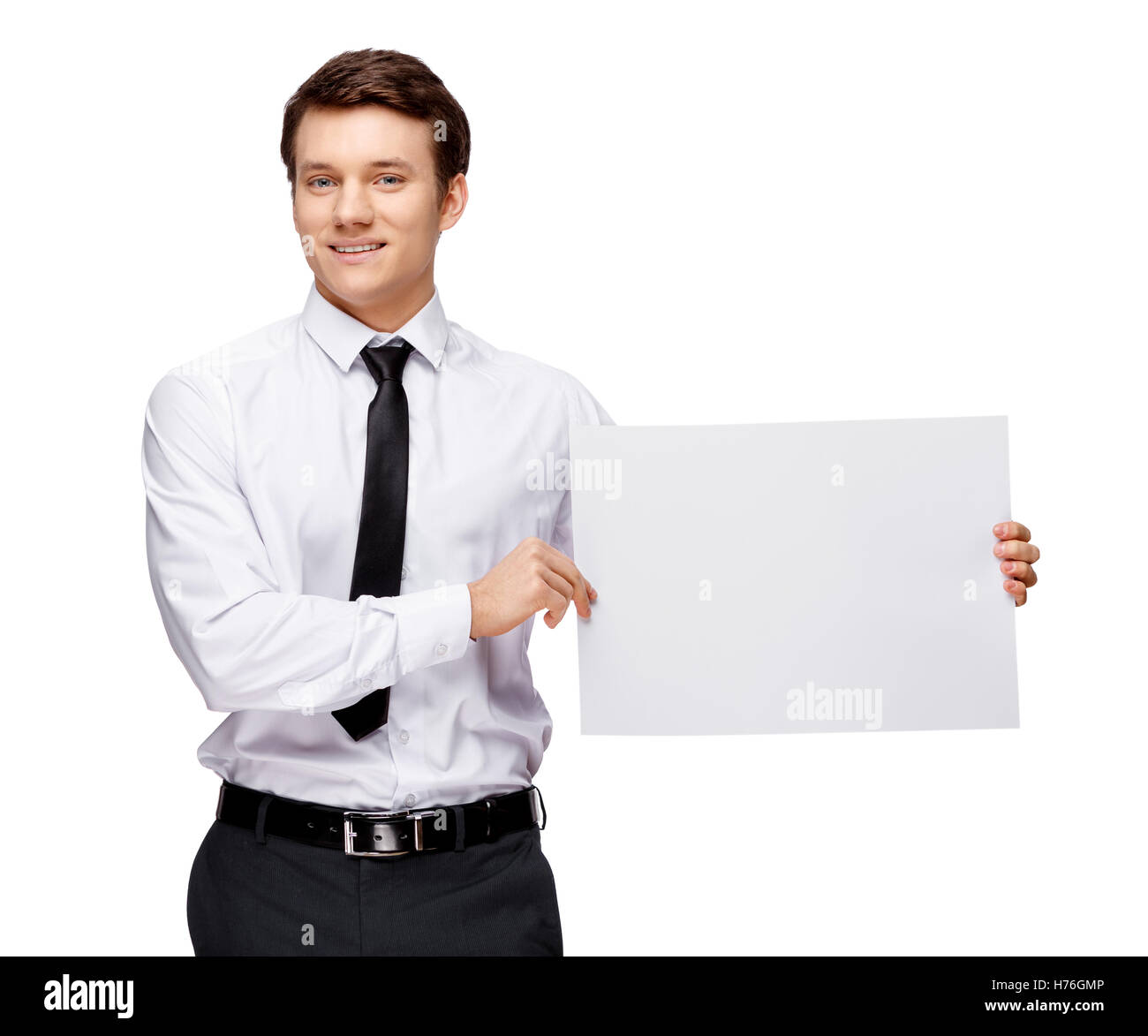 Handsome stylish businessman on white background Stock Photo - Alamy
