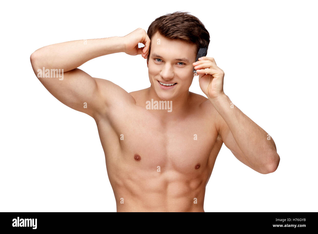 Handsome young man sniffing his armpit Stock Photo - Alamy Handsome young man sniffing his armpit Stock Photo - Alamy