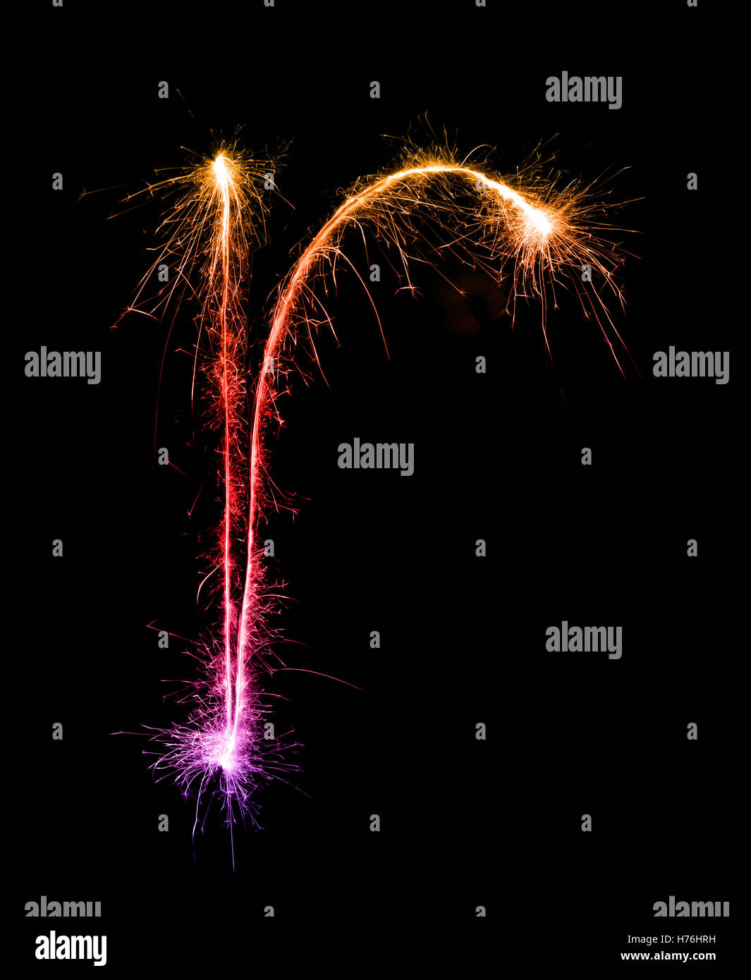 Sparkler firework light alphabet r (Small Letters) at night background ...