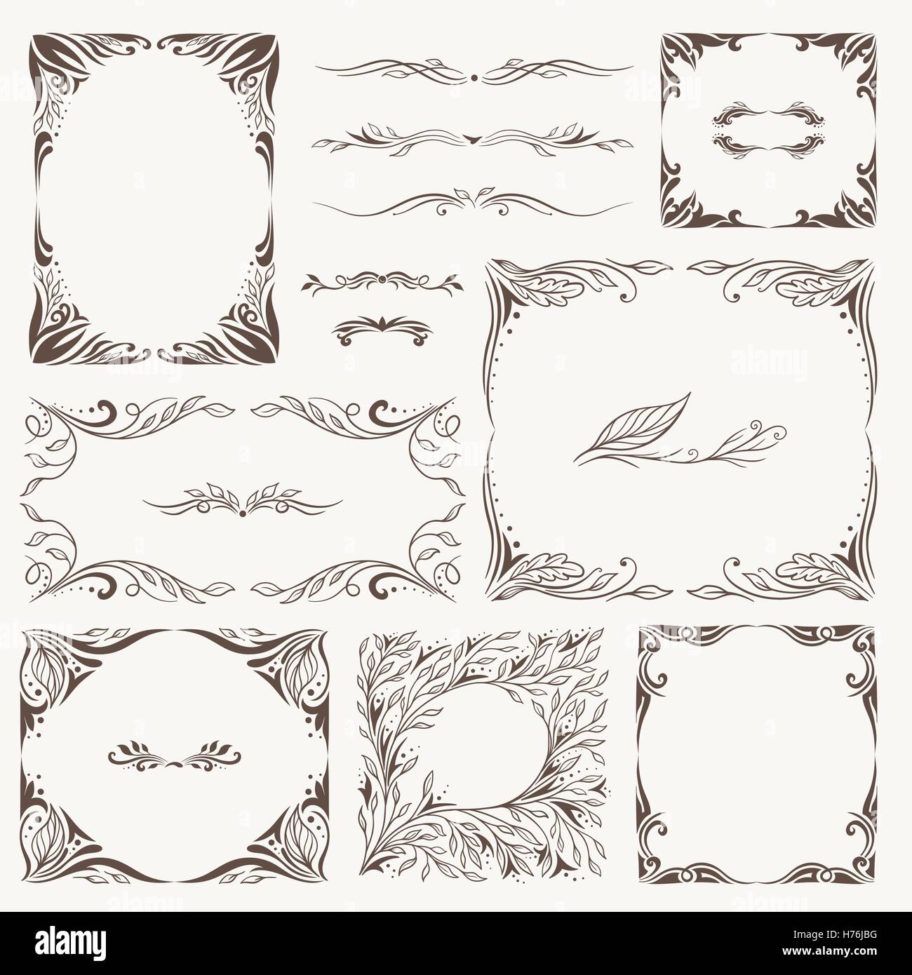 Vignettes vector vectors hi-res stock photography and images - Alamy