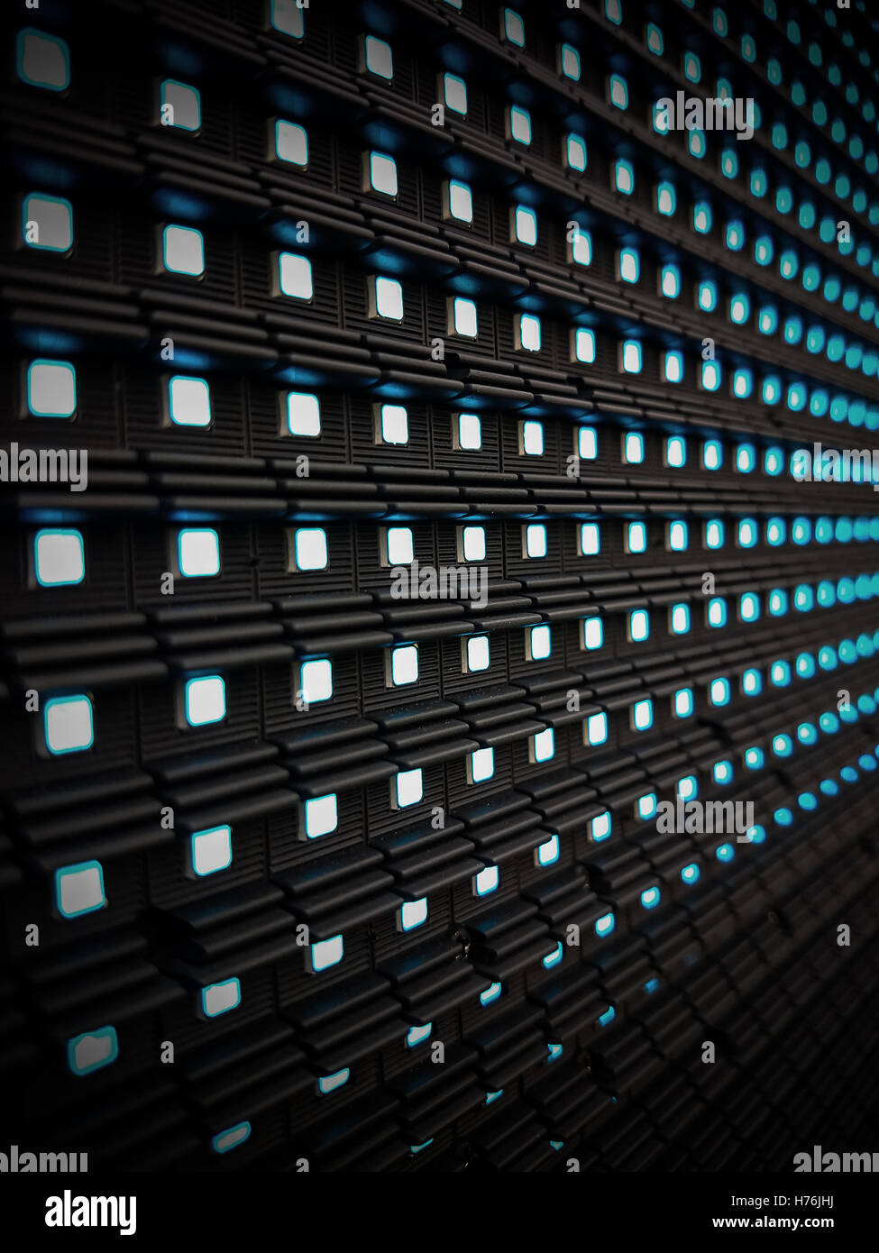 LED Billboard with blue light as background, close up Stock Photo - Alamy