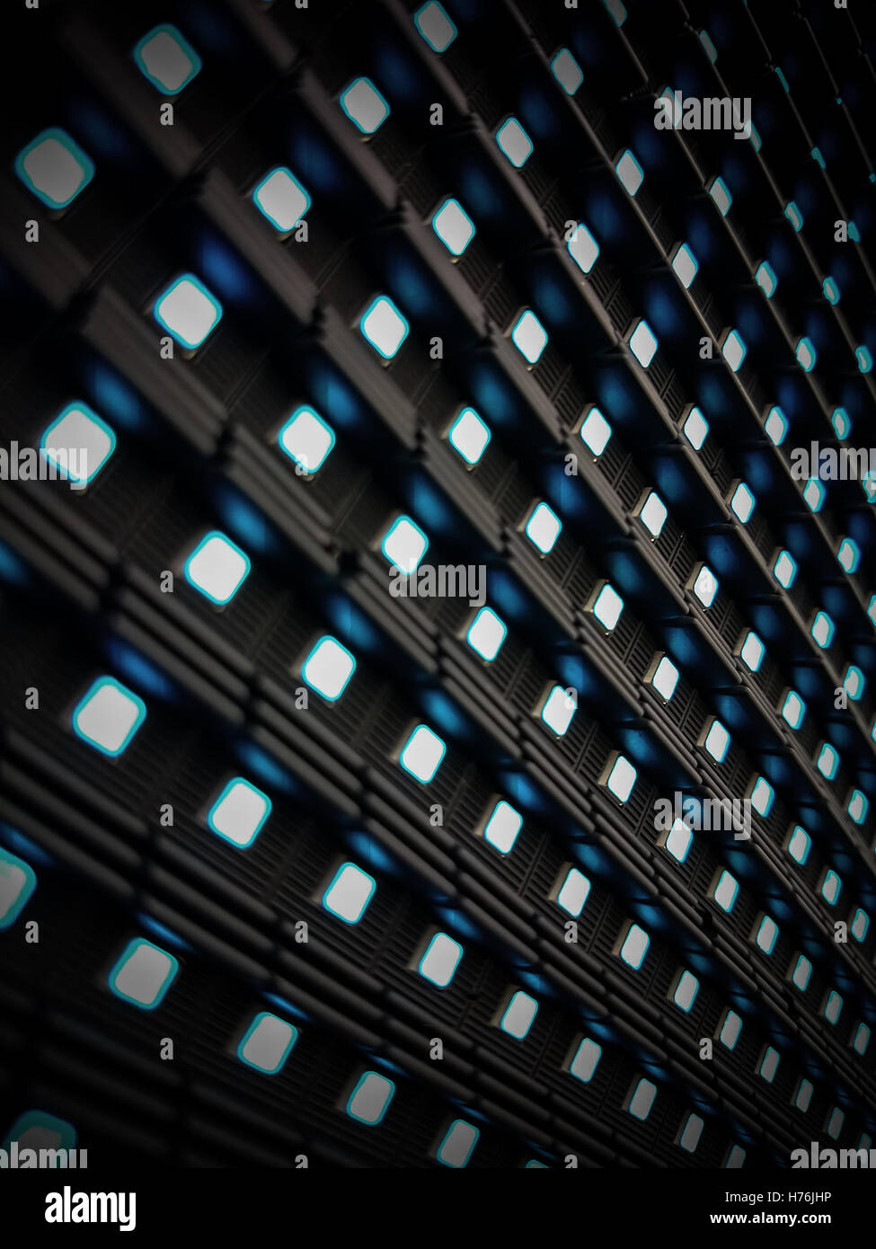 LED Billboard with blue light as background, close up Stock Photo - Alamy