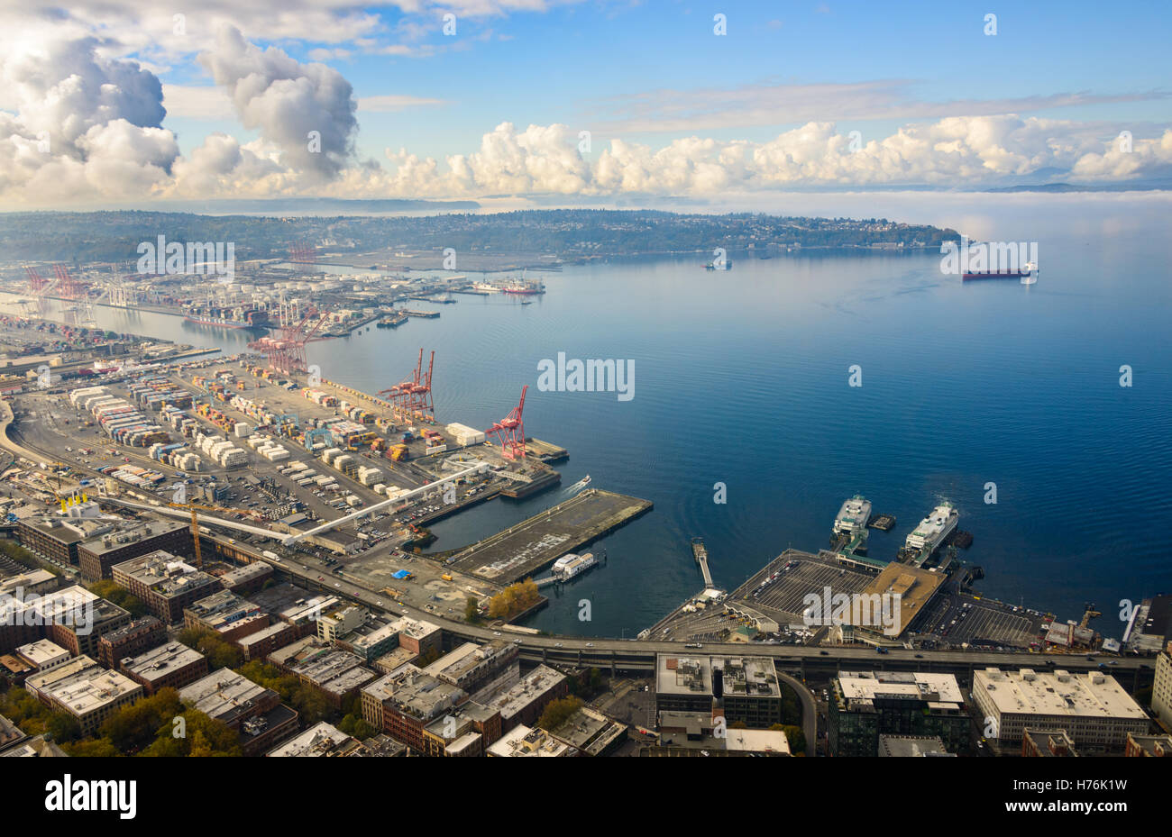 Puget Sound Seattle Tacoma Stock Photo - Alamy