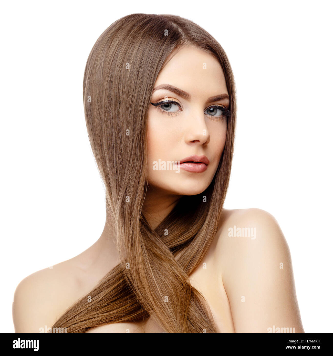 Beautiful Woman with Clean Fresh Skin Stock Photo - Alamy