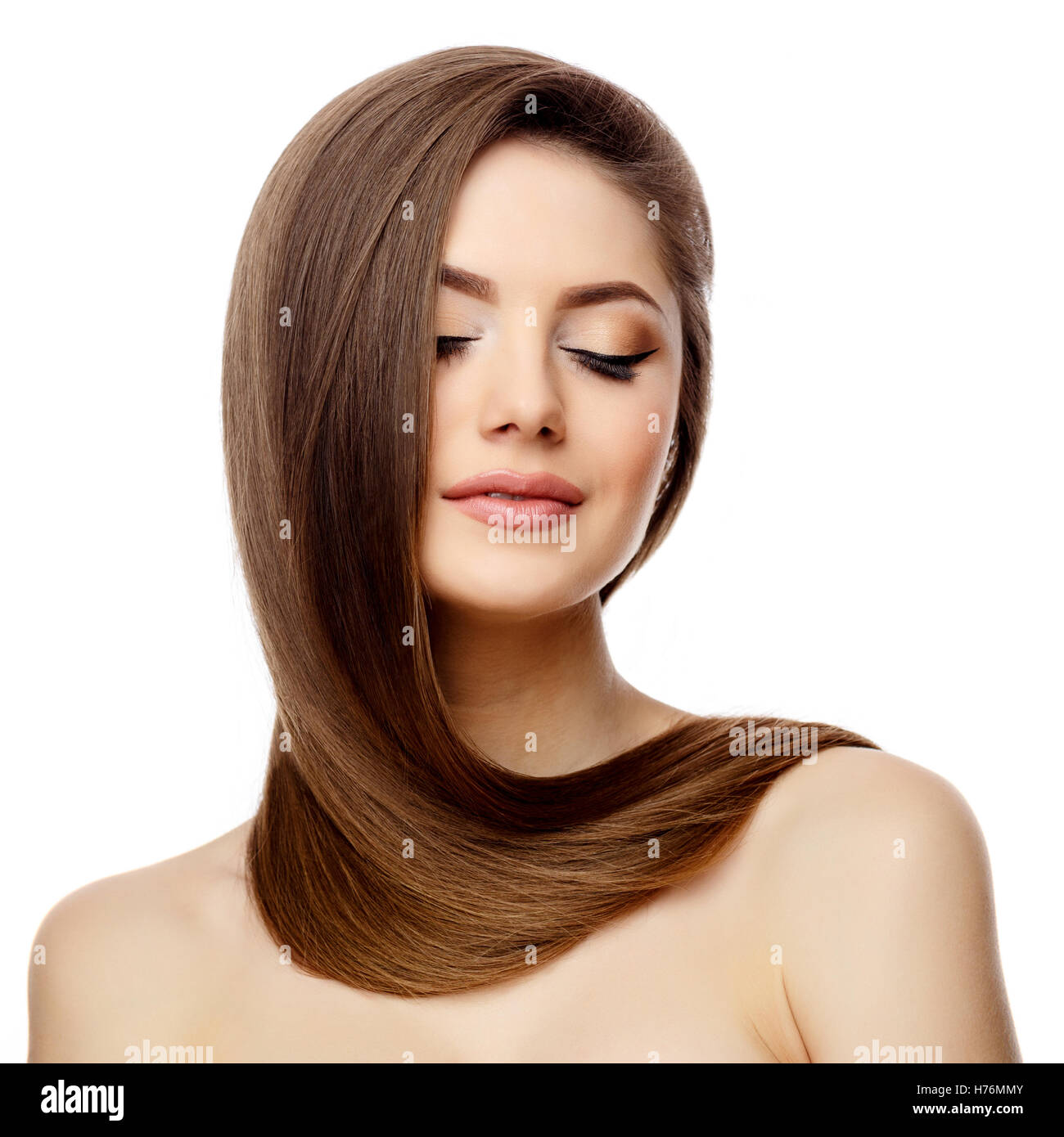 Beautiful Woman with Clean Fresh Skin Stock Photo - Alamy