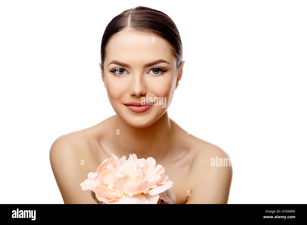 Beautiful Woman with Clean Fresh Skin Stock Photo - Alamy