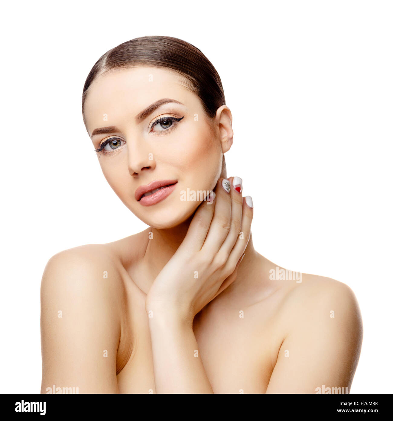 Beautiful Woman with Clean Fresh Skin Stock Photo - Alamy