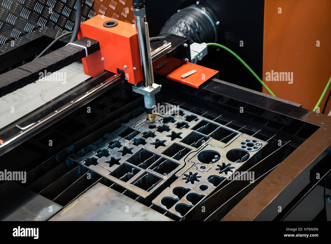 Laser metal sheet machine Stock Photo - Alamy