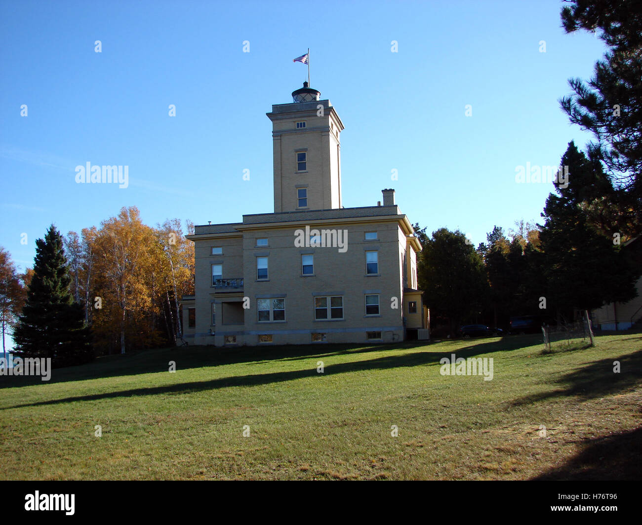 Five Mile Point Lighthouse Stock Photo - Alamy