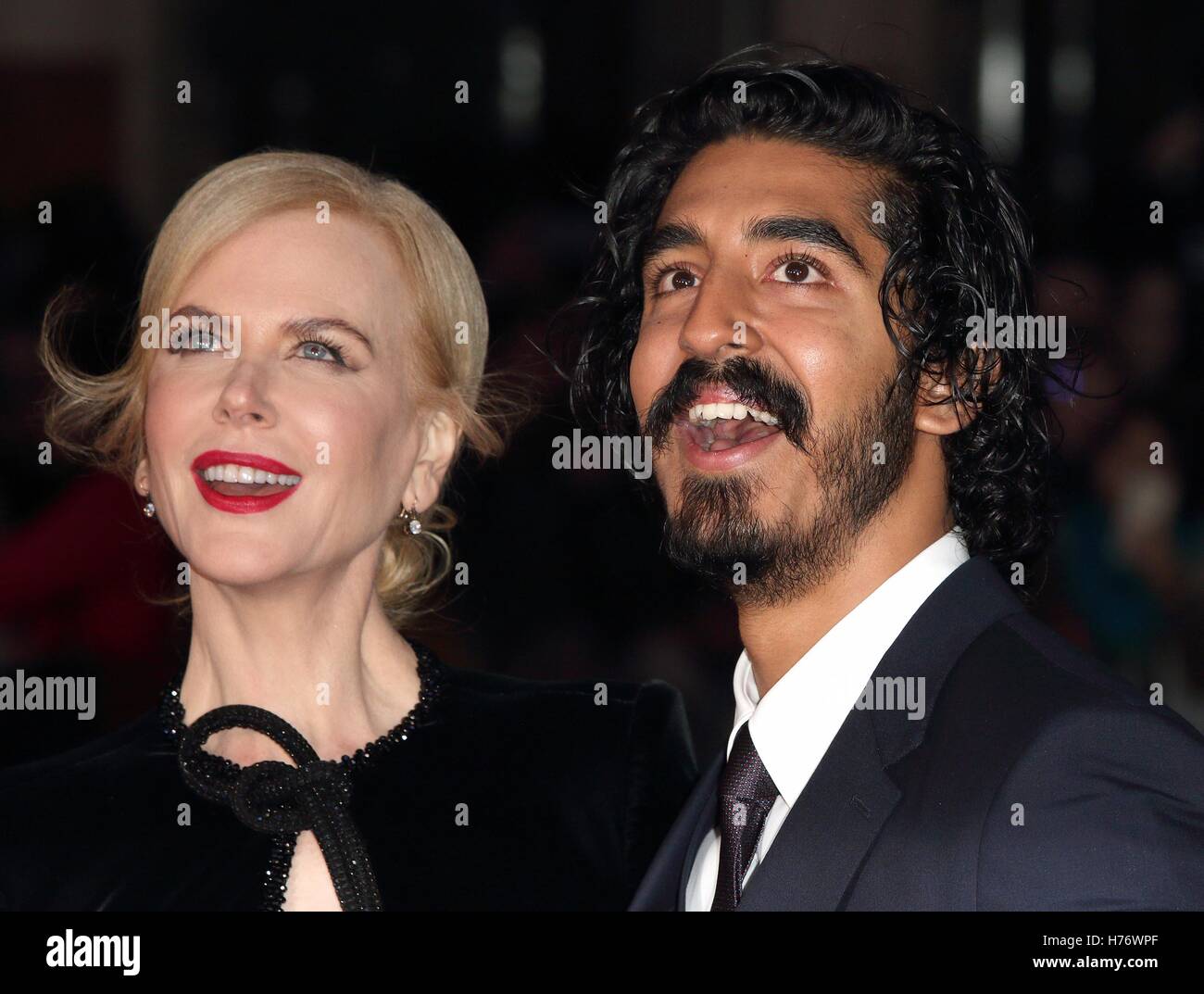 London, UK. Dev Patel and Nicole Kidman at BFI London Film Festival ...