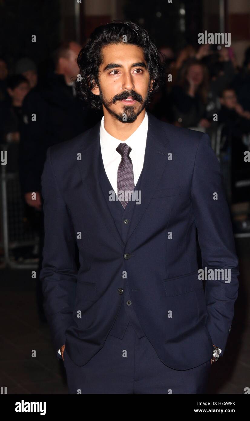 London, UK. Dev Patel at BFI London Film Festival American Express Gala ...