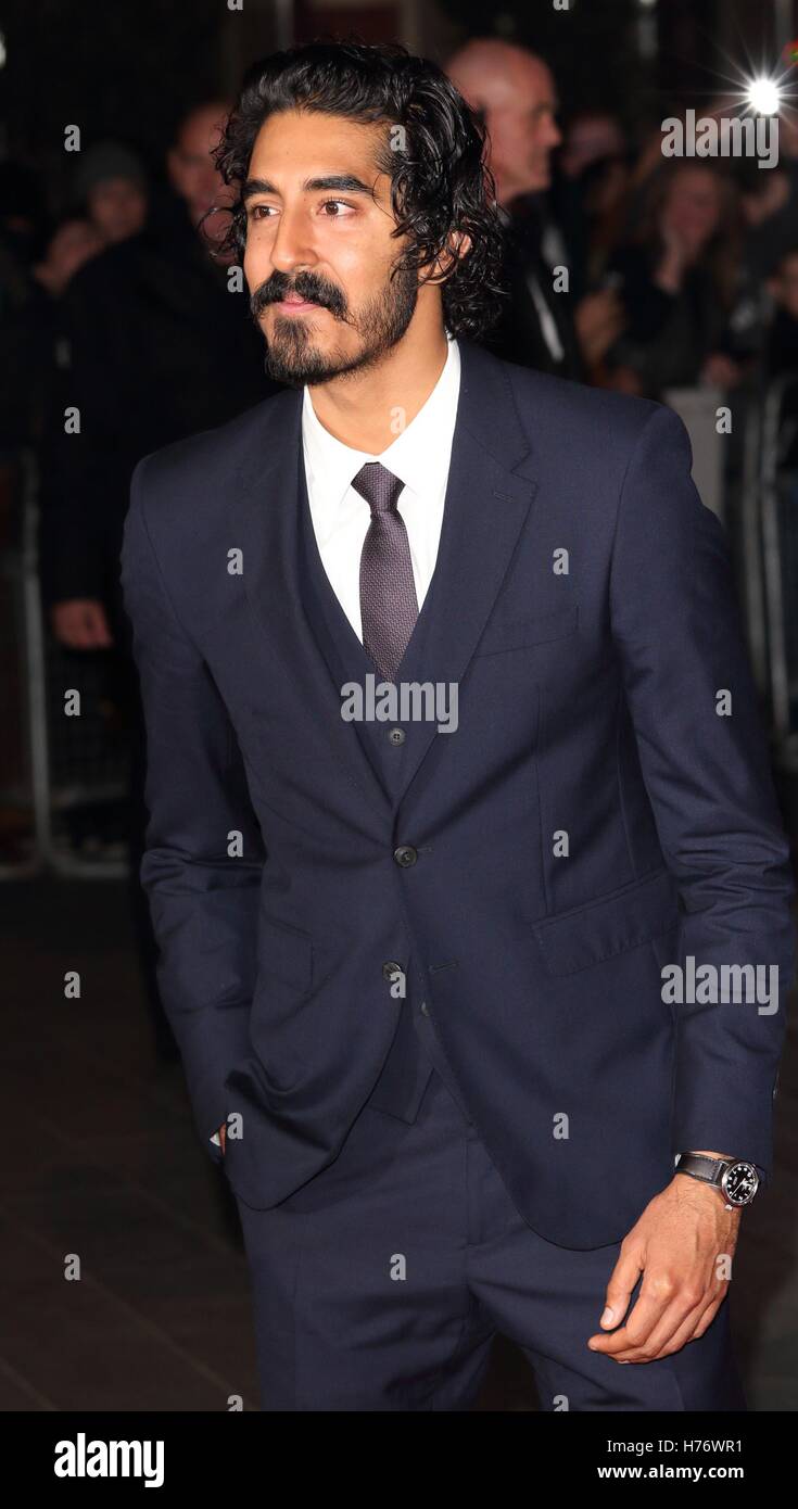 London, UK. Dev Patel at BFI London Film Festival American Express Gala ...