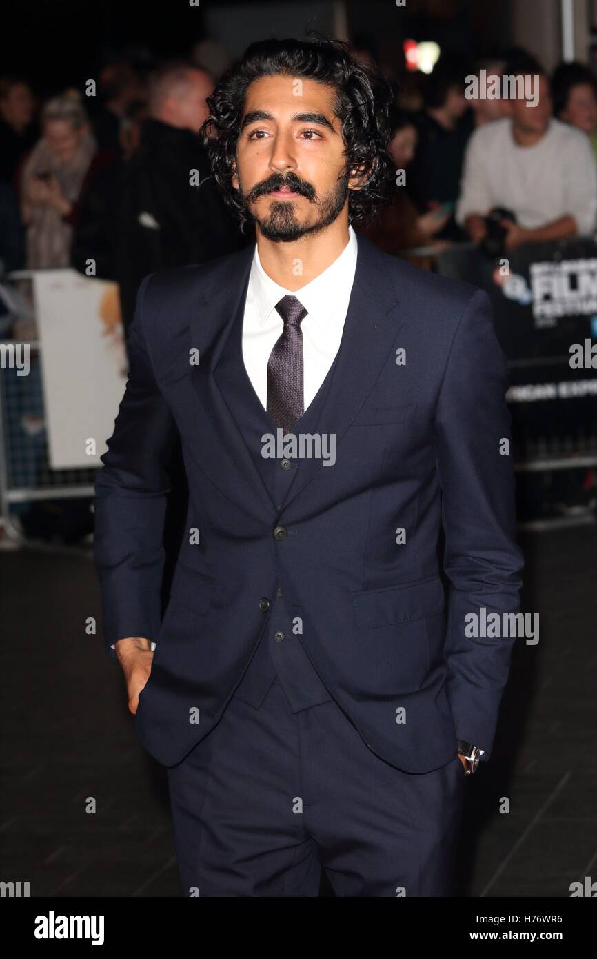 London, UK. Dev Patel at BFI London Film Festival American Express Gala ...
