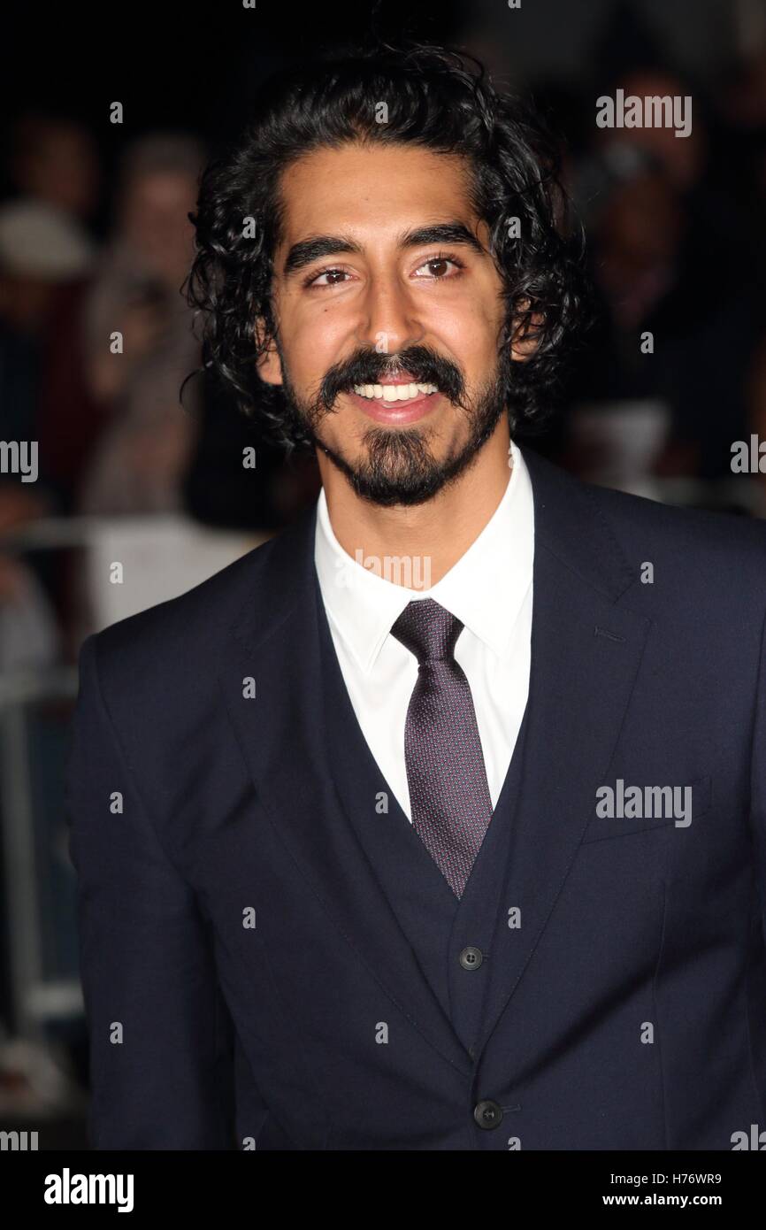 London, UK. Dev Patel at BFI London Film Festival American Express Gala ...