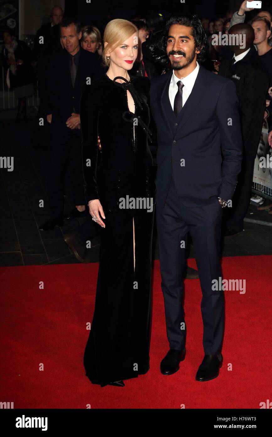 London, UK. Dev Patel and Nicole Kidman at BFI London Film Festival ...
