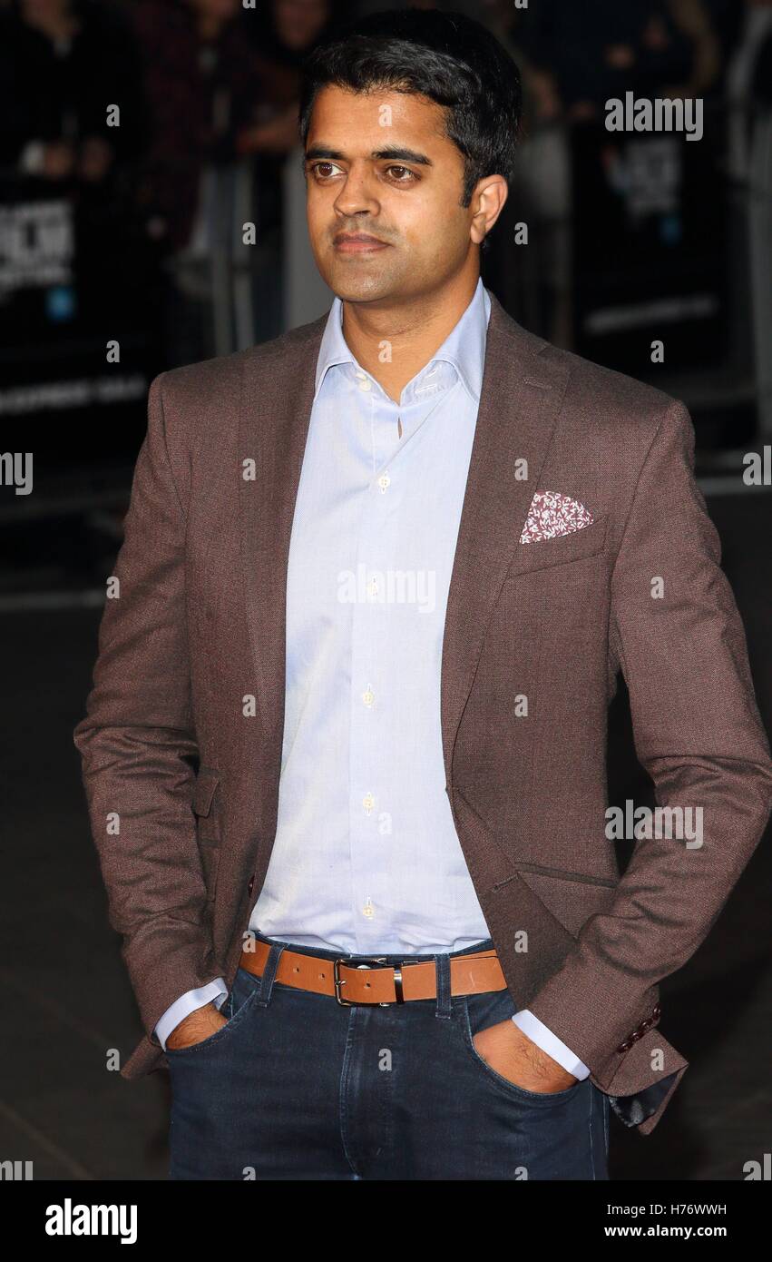 London, UK. Divian Ladwa at BFI London Film Festival American Express ...