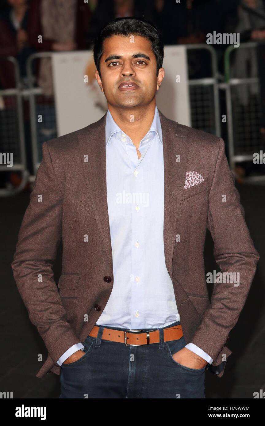 London, UK. Divian Ladwa at BFI London Film Festival American Express ...