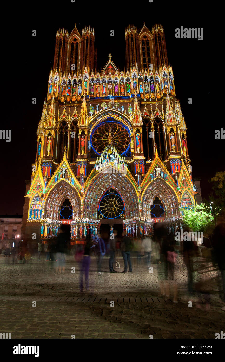 France notre dame de reims cathedral hi-res stock photography and ...
