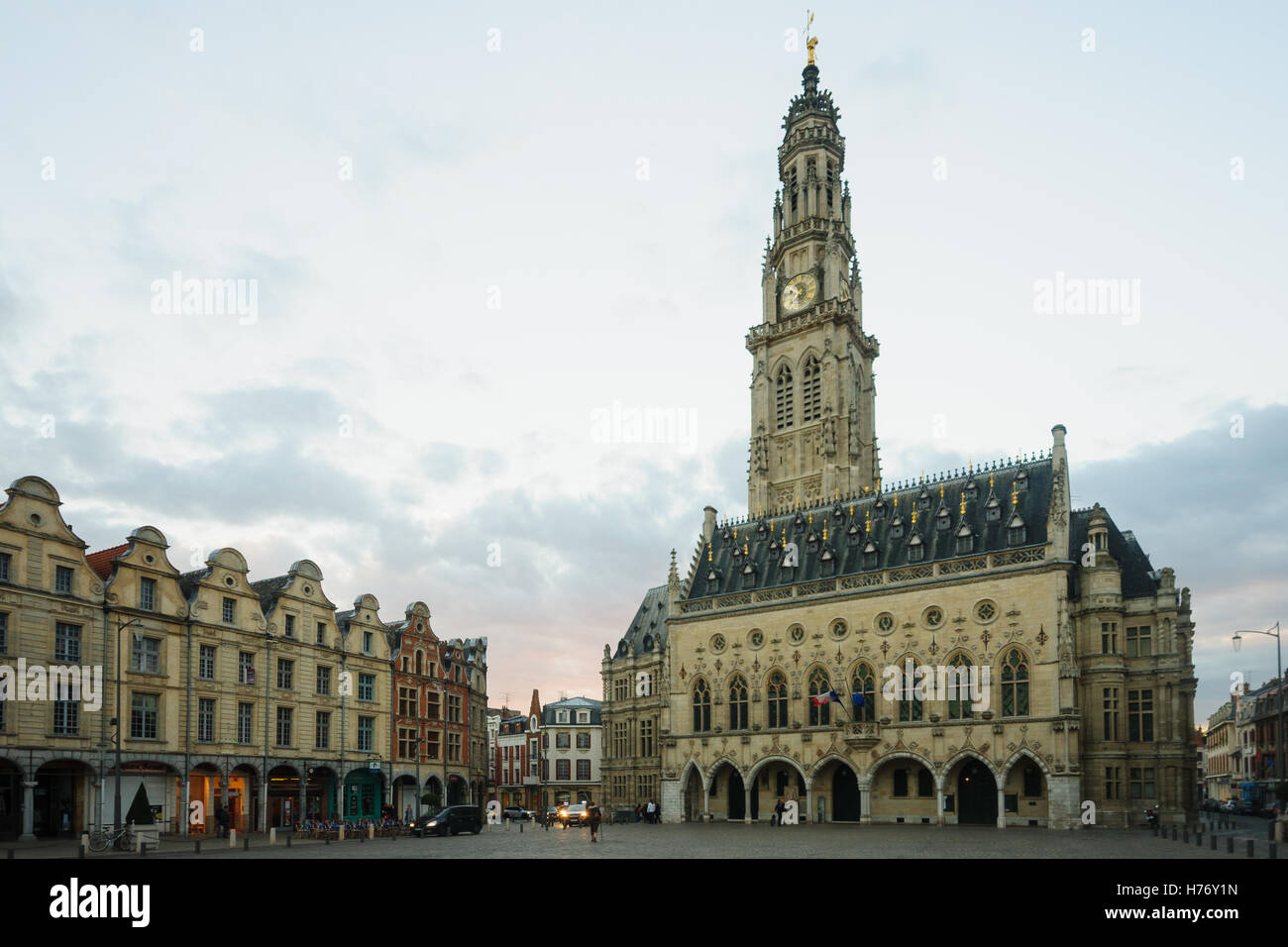 Main Square (Place des Heros) and Hotel de Ville, Arras, France Stock ...