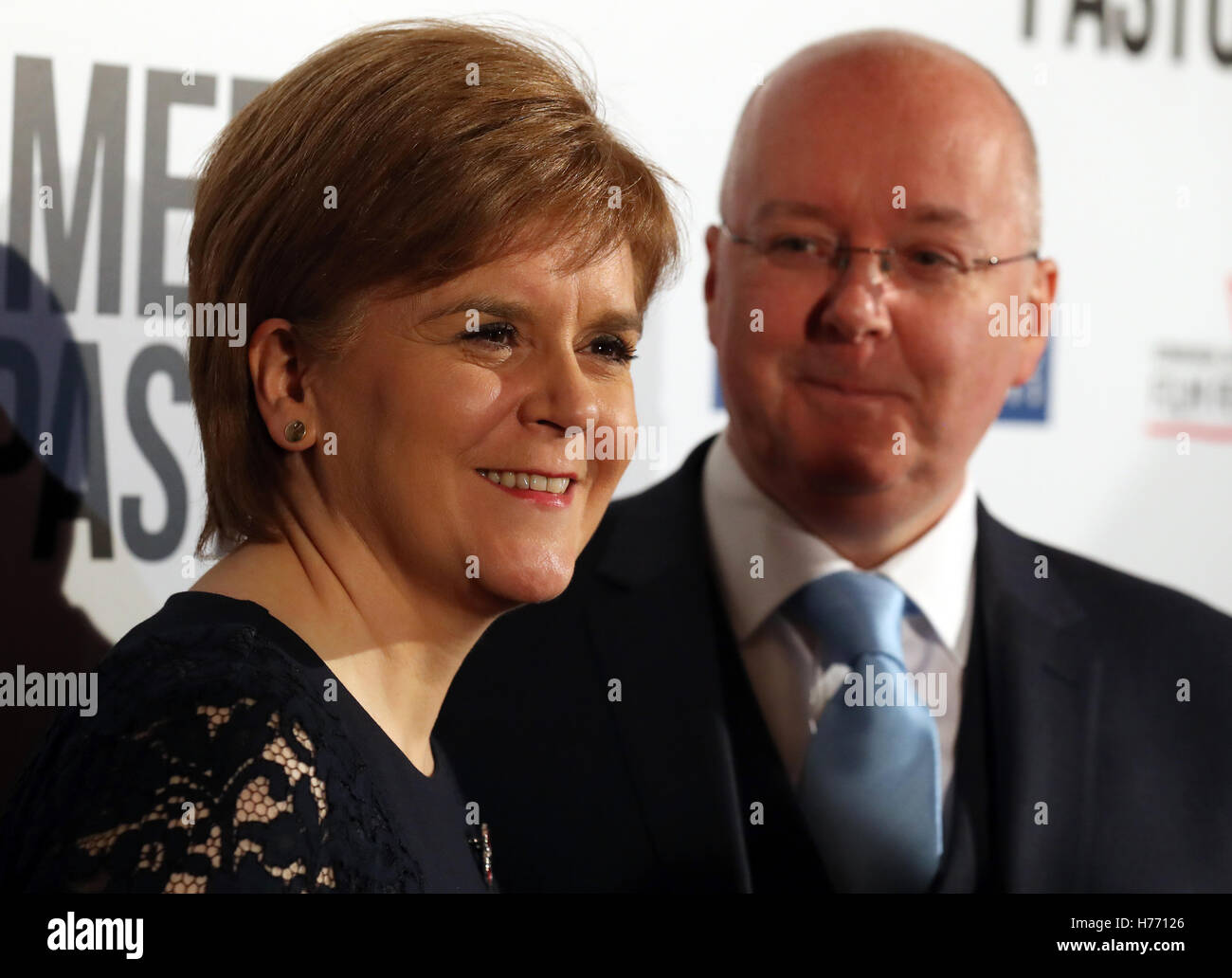 First Minister Nicola Sturgeon and husband Peter Murrell arrive for the ...