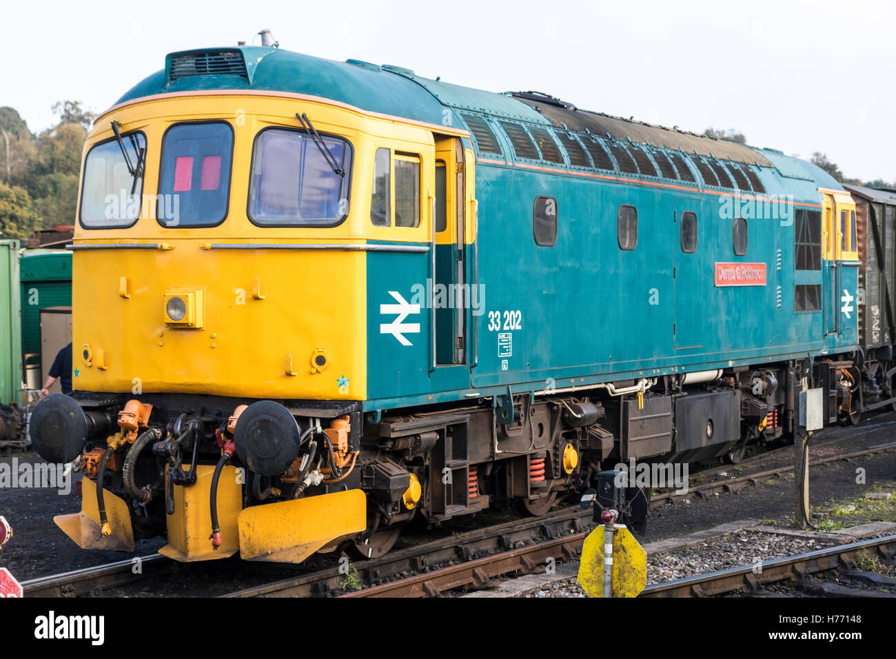 Parked railway locomotive hi-res stock photography and images - Alamy