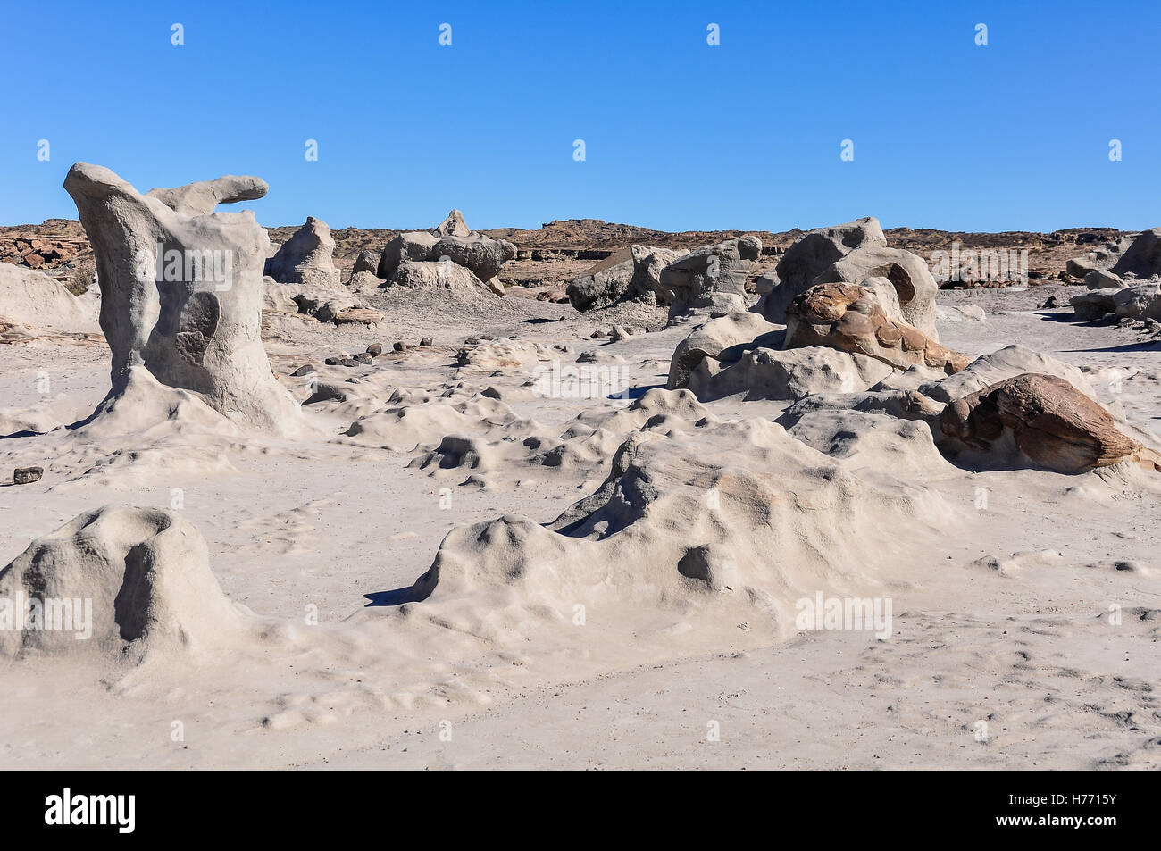 Strange rock formations in the UNESCO World Heritage Ischigualasto Park ...
