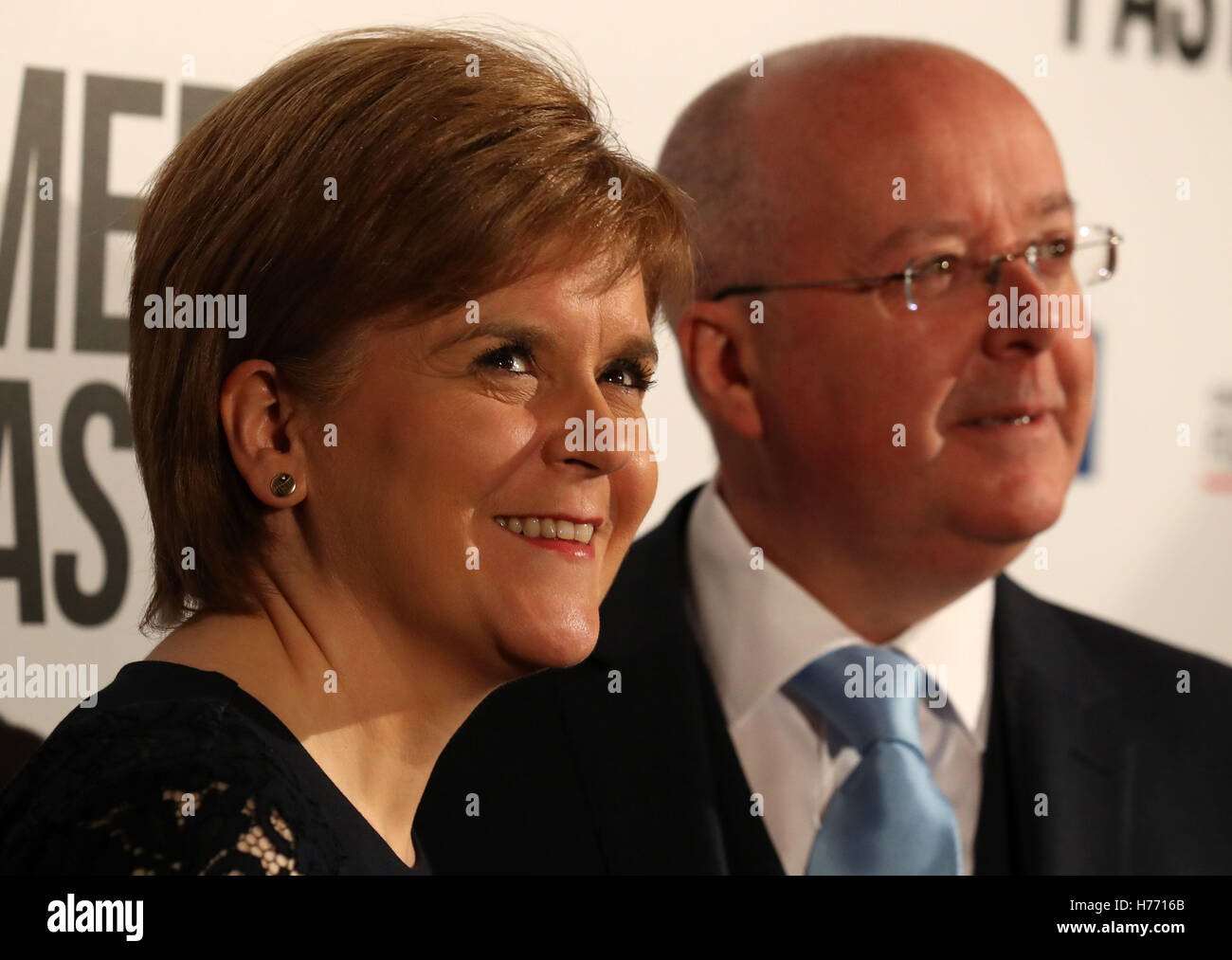 First Minister Nicola Sturgeon and husband Peter Murrell arrive for the ...