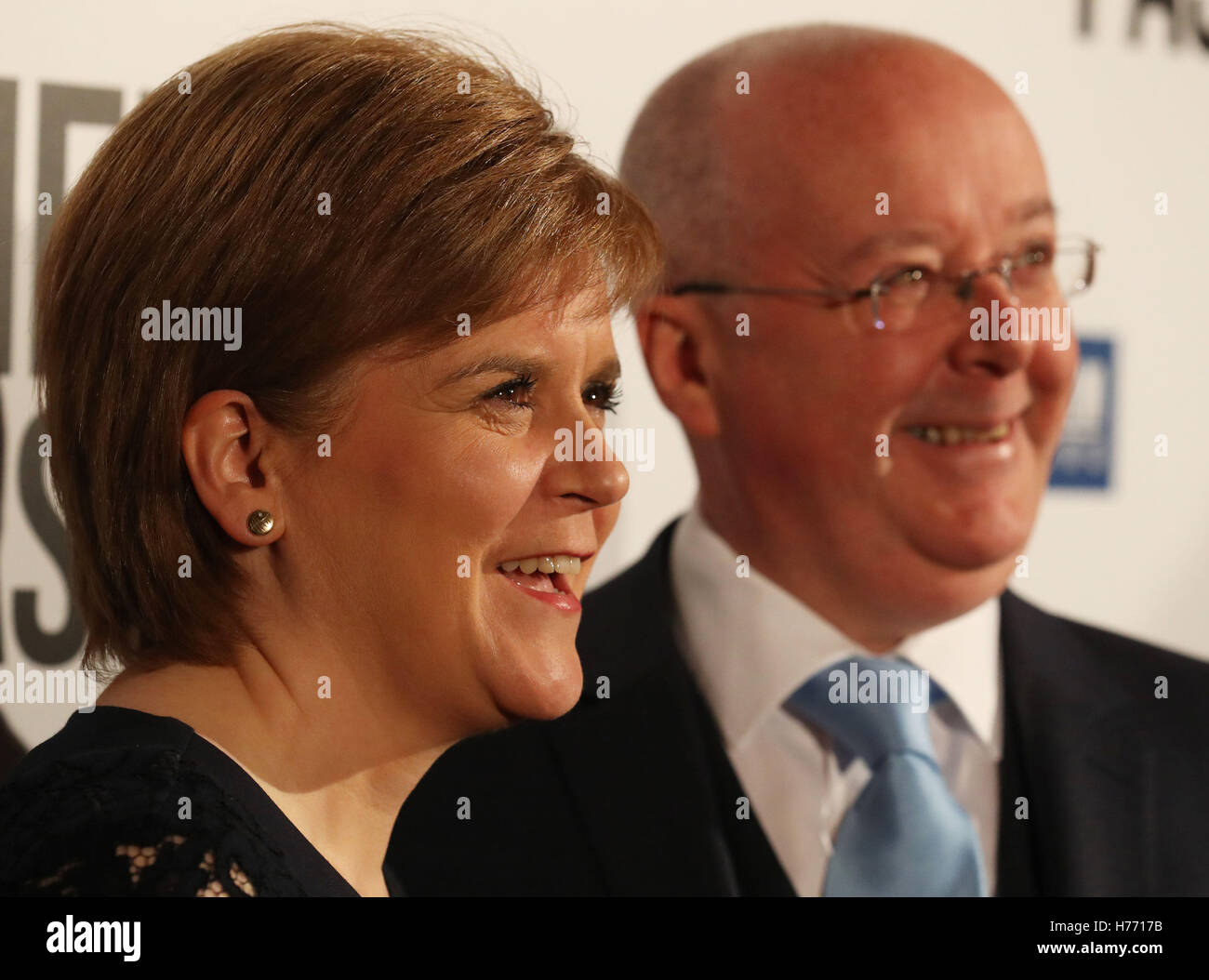 Husband peter murrell arrive hi-res stock photography and images - Alamy