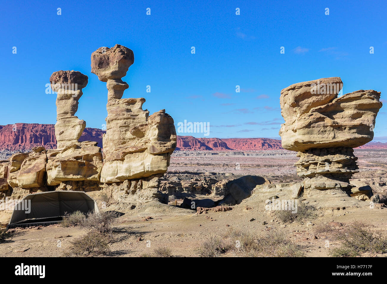 The Submarine rock formation in the UNESCO World Heritage Ischigualasto ...
