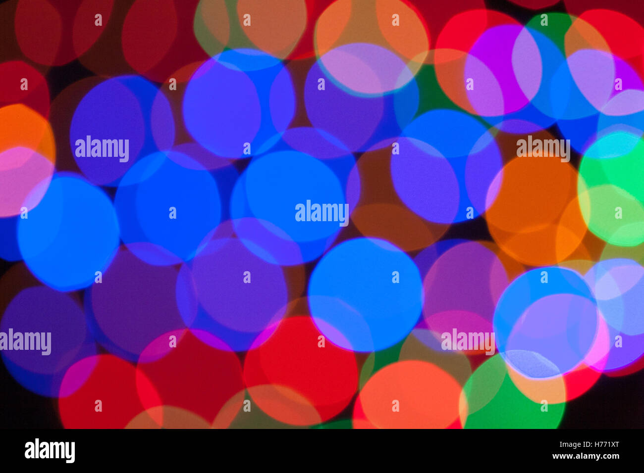 Multicolored defocused bokeh lights background Stock Photo - Alamy