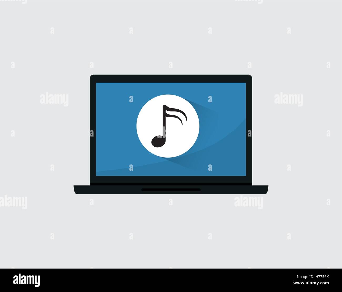 Music computer technology icon vector illustration graphic design Stock ...