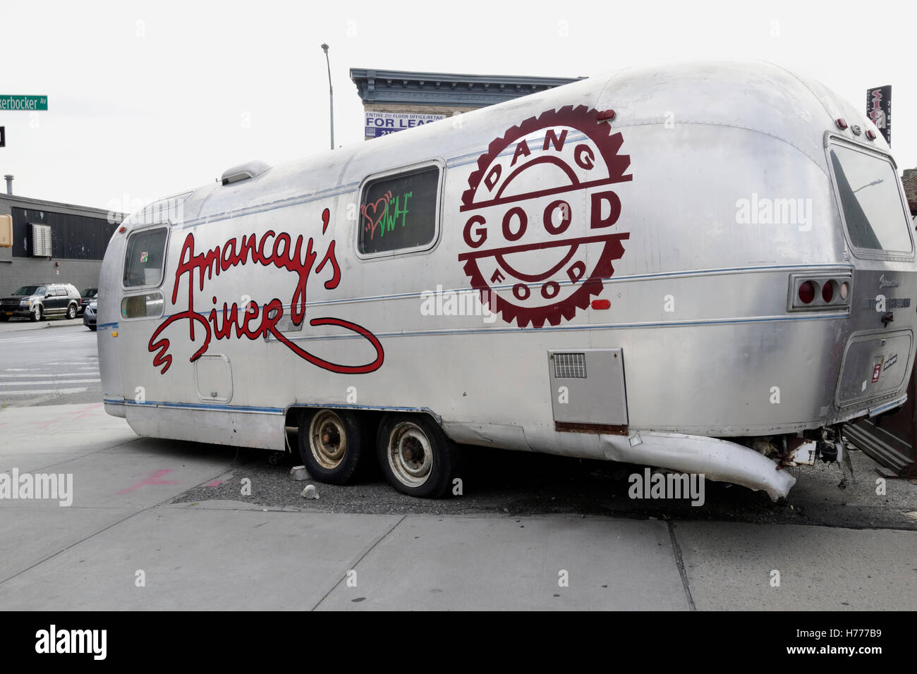 Airstream trailer made into mobile Diner with name Amancay's Diner ...
