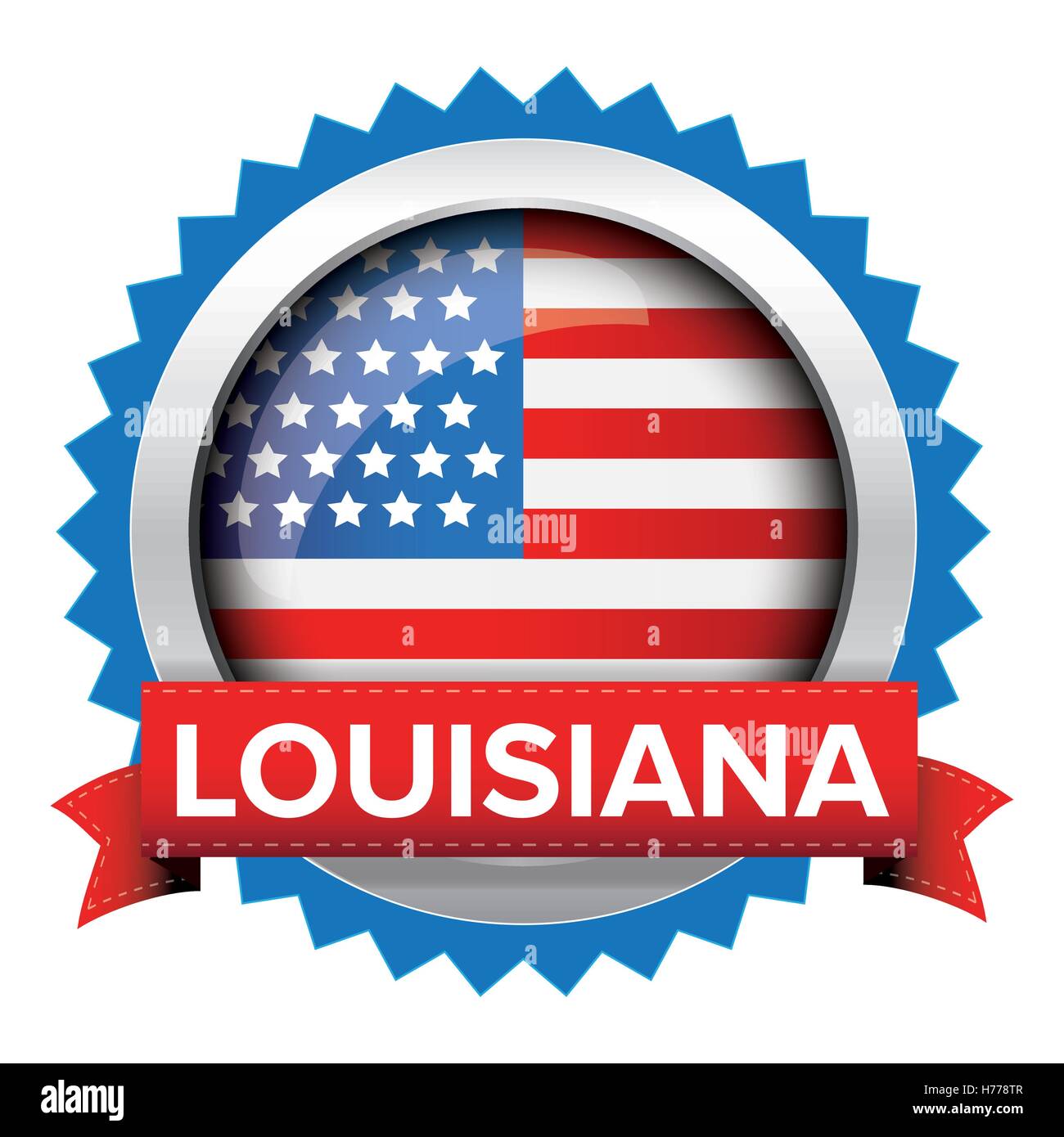 Louisiana flag design Stock Vector Images - Alamy
